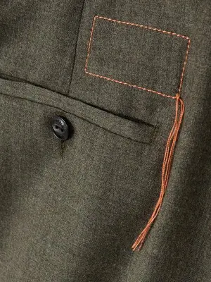 FORTELA Pleated Wool-blend Shorts