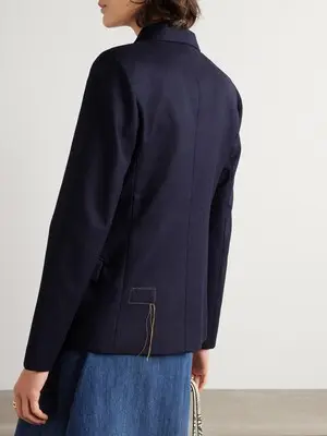 FORTELA Double-breasted Wool-felt Blazer