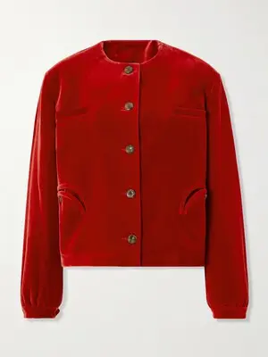 BLAZÉ MILANO Jealousy Cotton-velvet Jacket