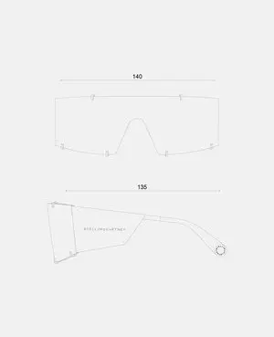 Stella McCartney Rectangle Sunglasses - Blue