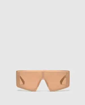 Stella McCartney Translucent Square Sunglasses - Rose Beige Pink