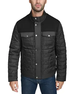 Cole Haan Textured Jackets For Men