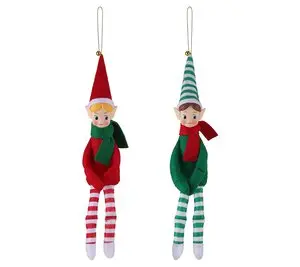 MR. CHRISTMAS Set Of 2 Recordable Knee Hugger E Lves - One-color