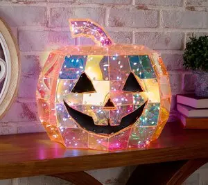 HAY & HARVEST As Is 15 Holographic Smart Ledpumpkin - One-color