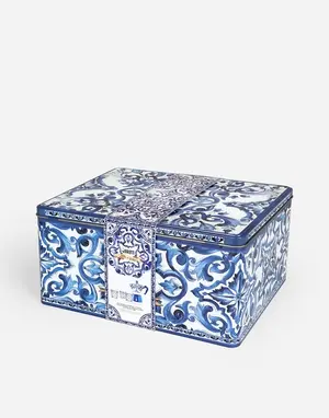 Dolce & Gabbana Moka Box Medium + 3 Porcelain Cups & 3 Silver Stir Sticks Bialetti