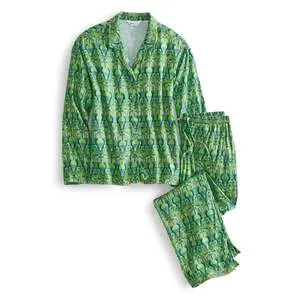 VERA BRADLEY Wicked Long-sleeved Pajama Set In Land Of Oz - Green