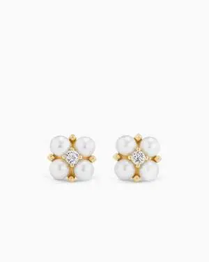 David Yurman Petite Modern Renaissance® Pearl Stud Earrings - Akoya White Pearl