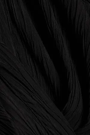 IRO PARIS Alvina Wrap-effect Plissé Tulle Mini Dress