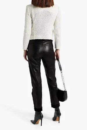 IRO PARIS Aysel Leather Straight-leg Pants