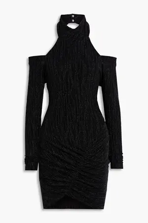 IRO PARIS Cabera Cold-shoulder Mini Dress