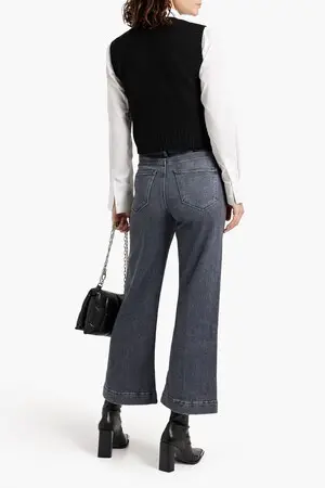 Paige Amour Cropped Bootcut Jeans