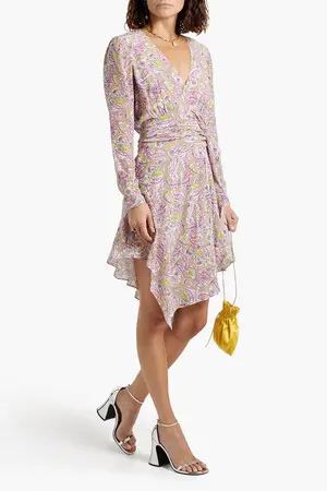 IRO PARIS Taro Printed Silk Dress - Multicolor