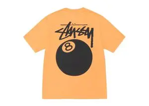 StÜssy 8 Ball Tee Pigment Dyed T-shirt - Orange