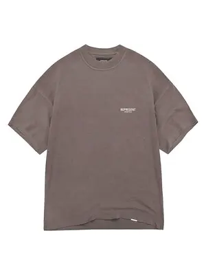 REPRESENT Owners Club Logo Cotton T-shirt Fog