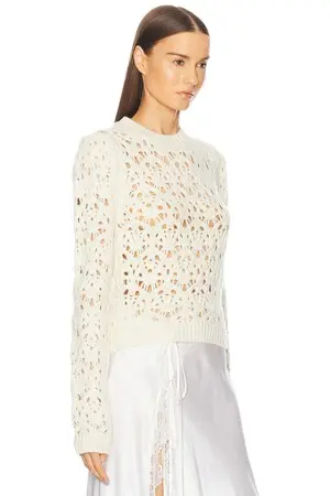 Chloé Chunky Pointelle Knit Sweater