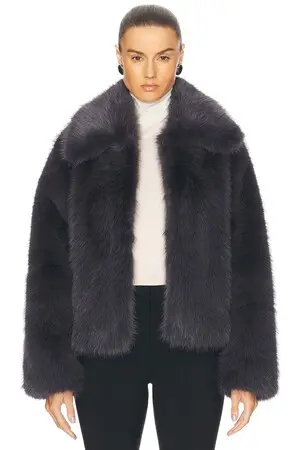 AGOLDE Maren Faux Fur Coat