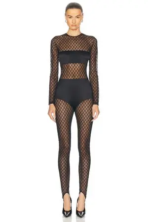 Kiki De Montparnasse Miel Catsuit - Black
