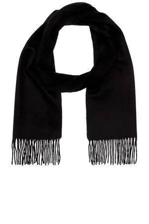 BEAMS Cashmere Scarf Solid - Black