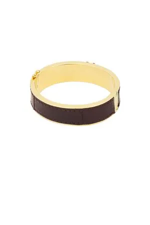 Saint Laurent Lizard Bangle - Scotch Brown & Dark Scotch Brown