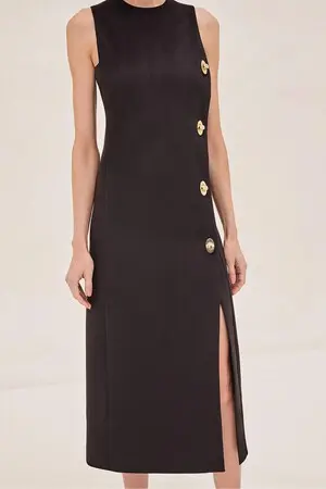 Alexis Kalita Vegan Suede Midi Dress