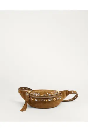 Valentino Garavani Valentino Garavani Nellcôte Suede Belt Bag Beige