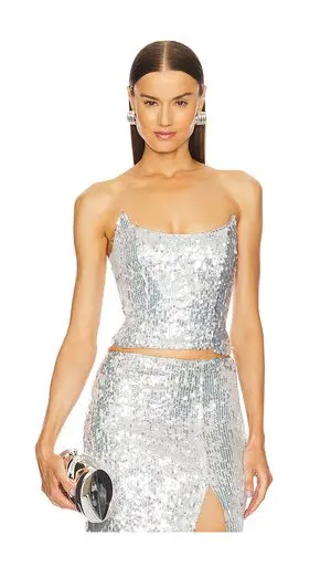 MICHAEL COSTELLO Seona Metallic Top
