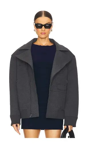 Norma Kamali Oversized Moto Jacket