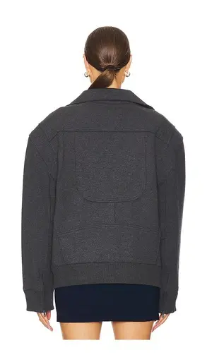 Norma Kamali Oversized Moto Jacket