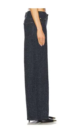 GANNI Fluffy Wide Leg Jeans