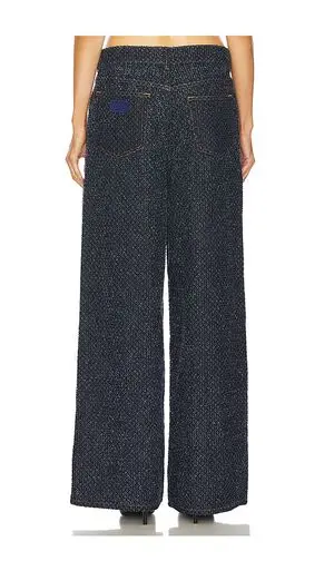 GANNI Fluffy Wide Leg Jeans