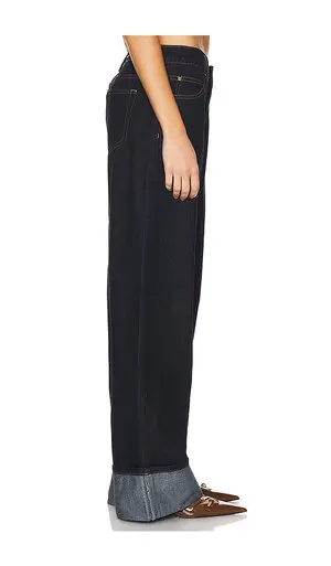 Lioness Top Model Cuffed Jeans - Dark Denim