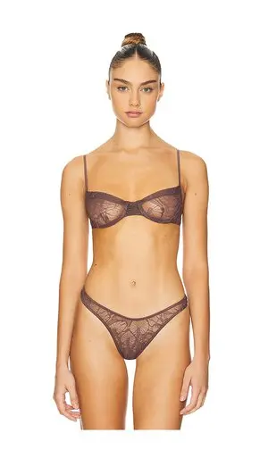 Only Hearts Underwire Bra In Brown - Chaga