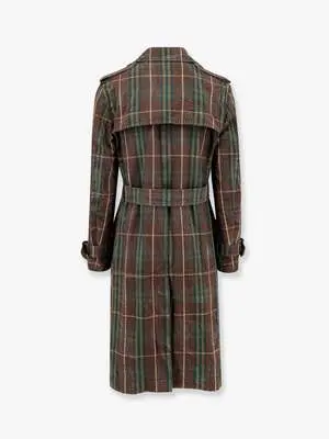 Burberry Cotton Check Trench Coat