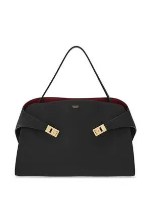 FERRAGAMO Medium Hug Shoulder Bag - Black