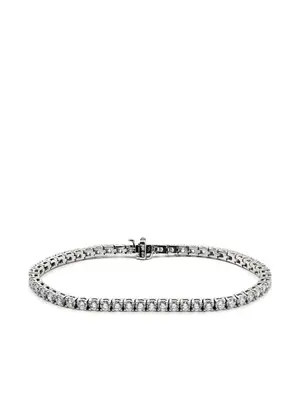JEWELS AFICIONADO 18kt White Gold Diamond Tennis Bracelet - Silver