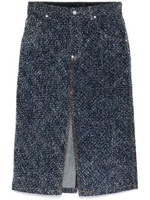 Stella McCartney Boucle Denim Skirt