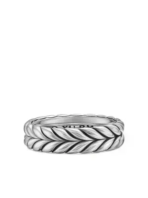David Yurman Sterling Chevron Band Ring