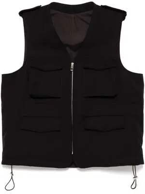 Caruso Padded Gilet - Black