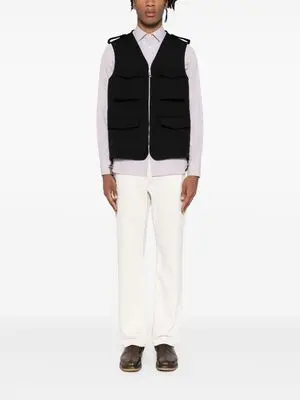 Caruso Padded Gilet - Black