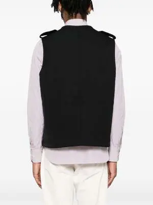 Caruso Padded Gilet - Black