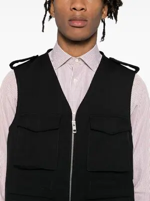 Caruso Padded Gilet - Black