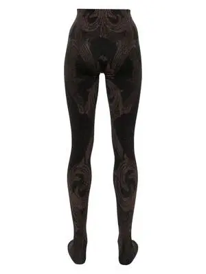 Wolford X Etro Metallic-threading Jacquard Tights