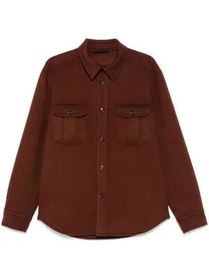 Brioni Brushed Shirt - Brown