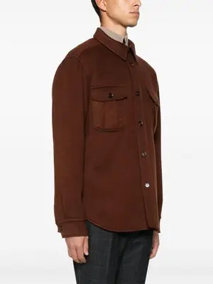 Brioni Brushed Shirt - Brown