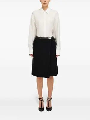 FERRAGAMO Gancini-print Shirt - White