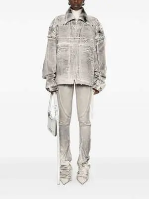 Ottolinger Draped Raw-cut Skinny Jeans