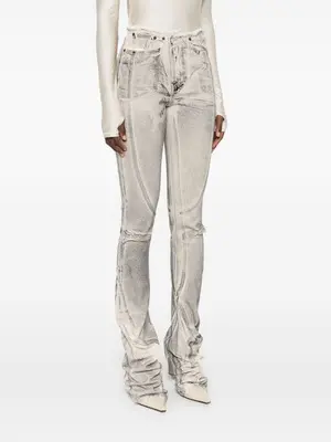 Ottolinger Draped Raw-cut Skinny Jeans