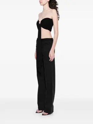 Christopher Esber Bezel Quartz Draped Top - Black