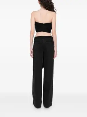 Christopher Esber Bezel Quartz Draped Top - Black