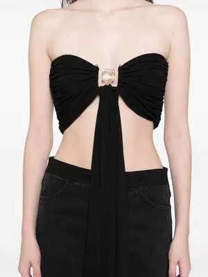 Christopher Esber Bezel Quartz Draped Top - Black